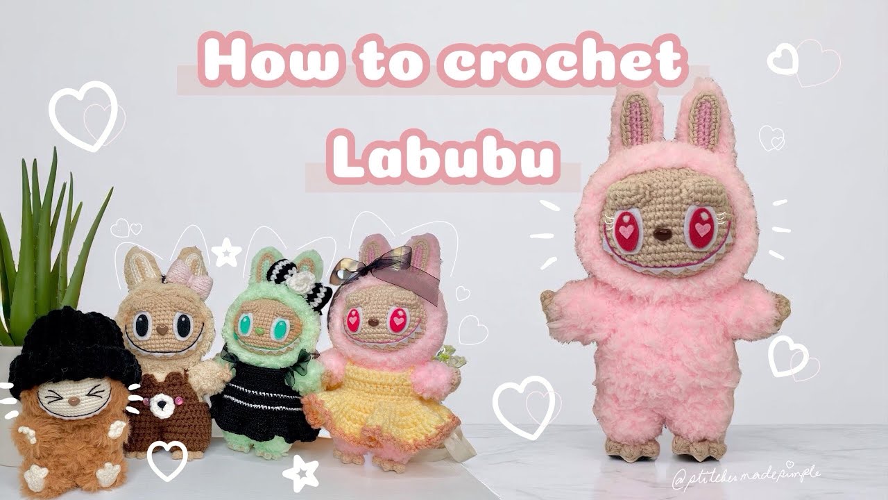 How to Crochet Labubu | Labubu Crochet Tutorial - YouTube