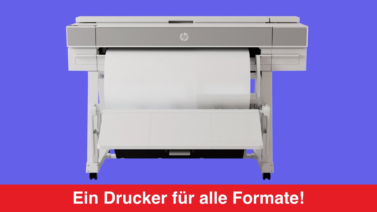 HP Plotter DesignJet T950 36" - YouTube