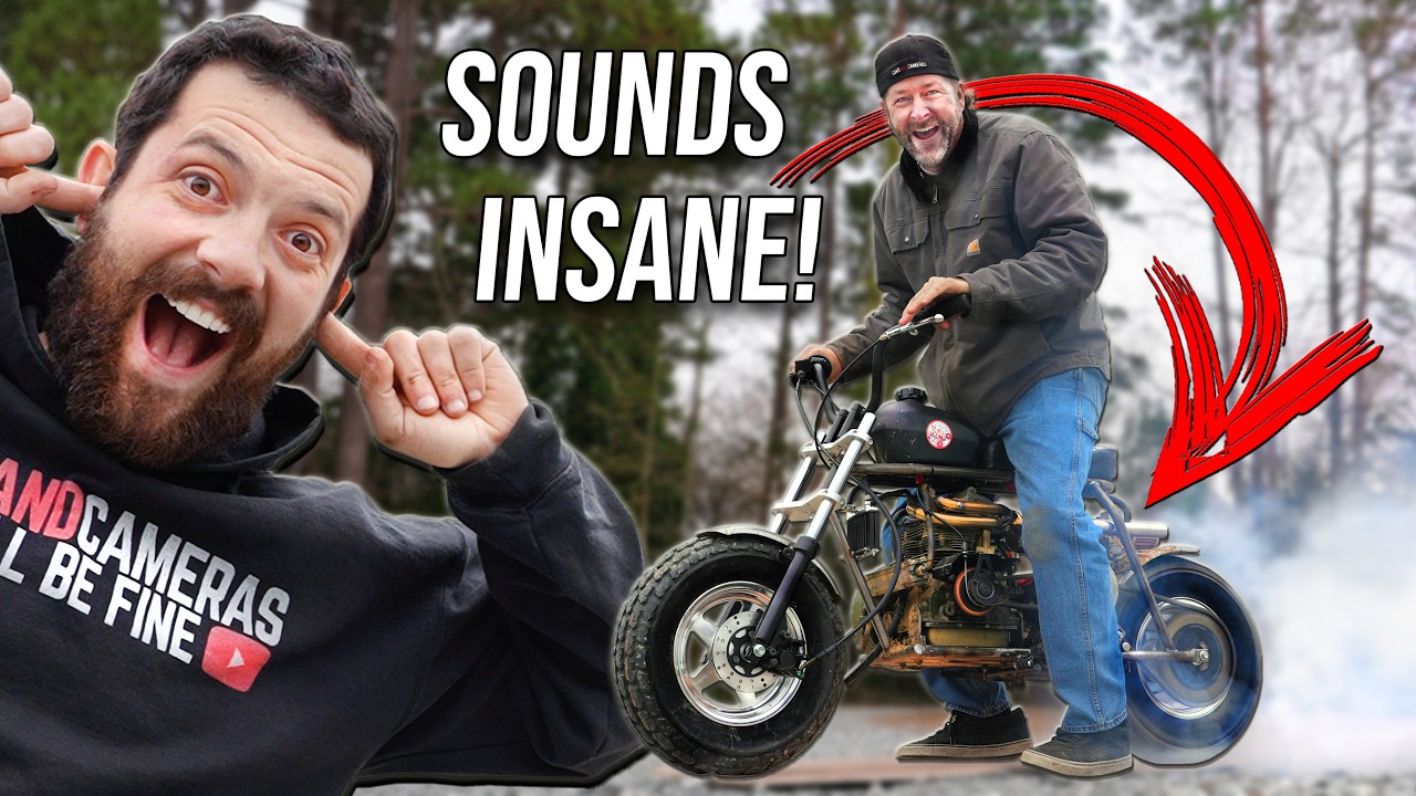 Twin Cylinder 4 Speed Mini Bike Gets Custom Stainless Steel Exhaust ...