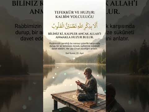 Tefekkür ve huzur: kalbin yolculuğu