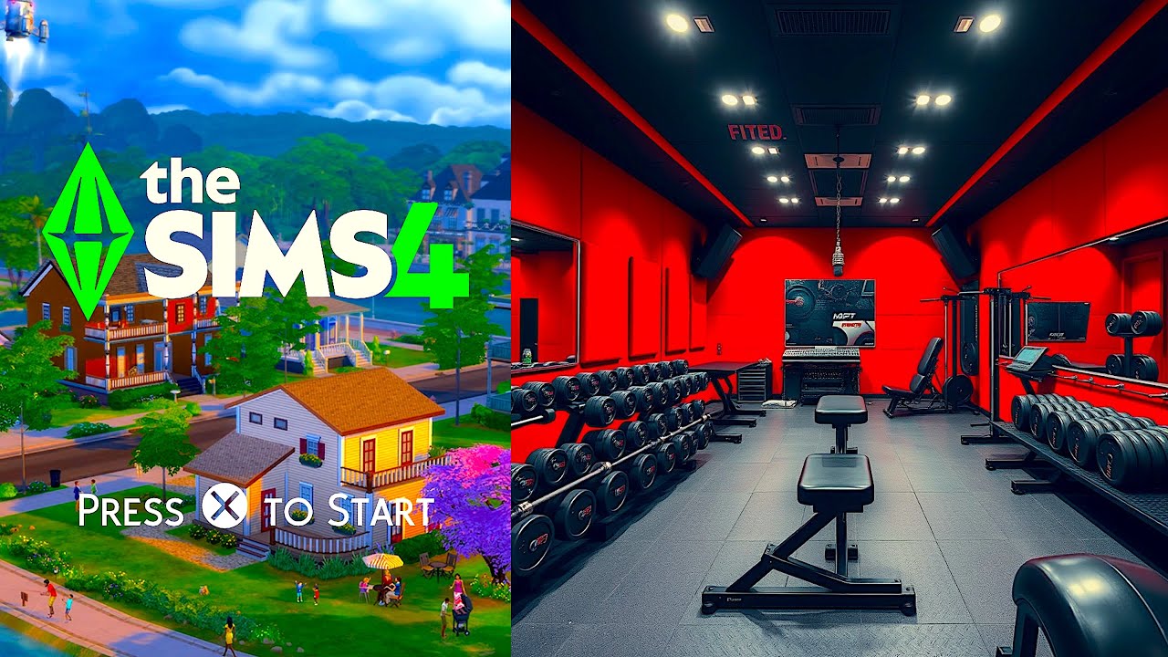 BUILDING my DREAM *GYM & RAP STUDIO* in *THE SIMS 4*! (PS5 2025) - YouTube