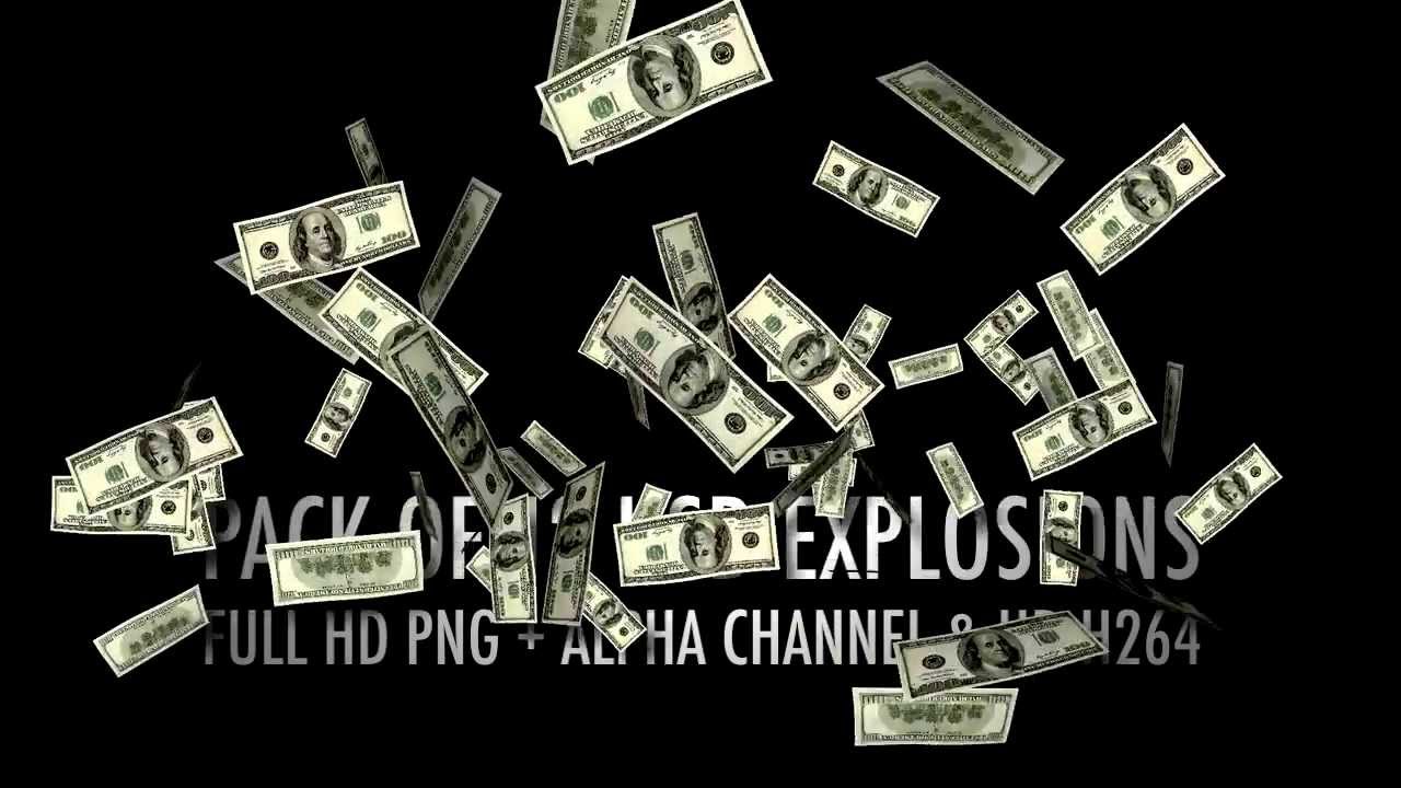 Money Explosion - US Dollars - Pack of 12 Royalty Free Clips - YouTube