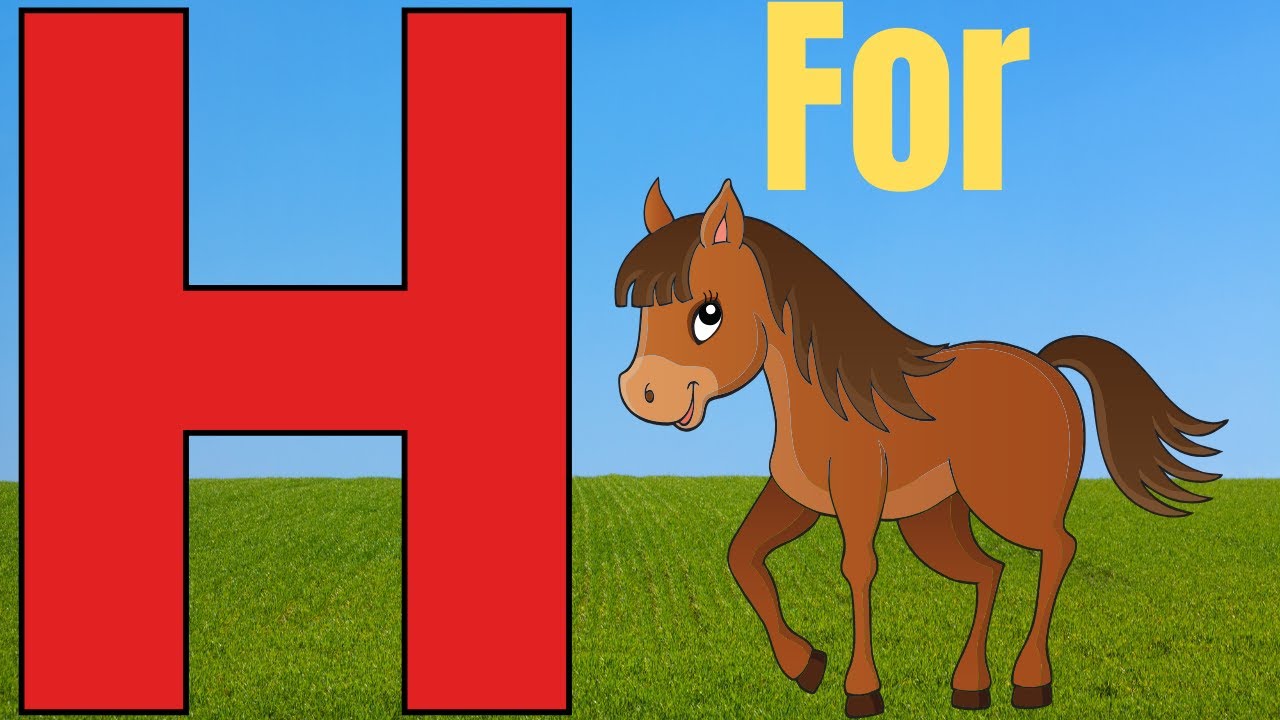 H For Horses Phonic Song - Animals, Toddler Learning Video Songs ...