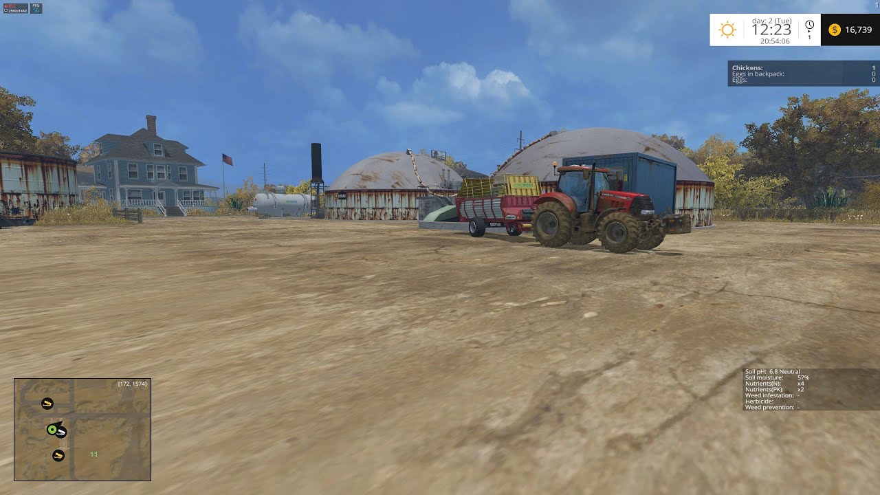 FS 15 American Outback w/ Soil Mod E9 - Cutting Chaff - YouTube