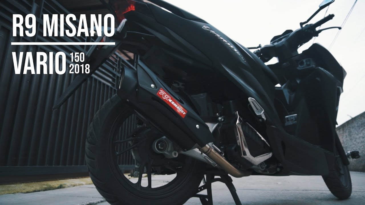 ADEM BANGET! | R9 MISANO Exhaust di VARIO 150 2018 - YouTube
