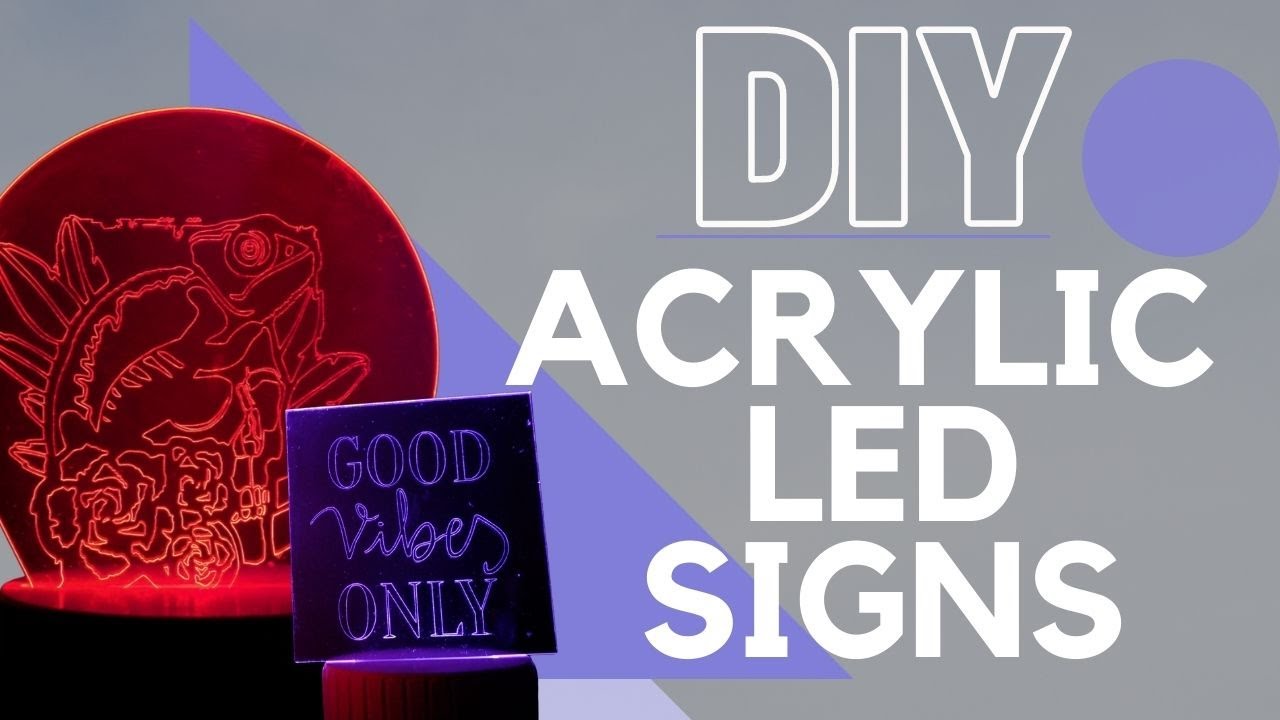How to Make the Best DIY Acrylic Led Sign | Best 3d Printing Video 2022 ...