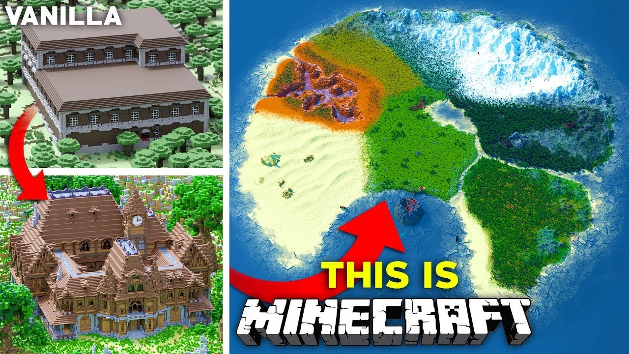Я построил ОГРОМНЫЙ майнкрафт мир и ПОЛНОСТЬЮ улучшил его! | TrixyBlox ...