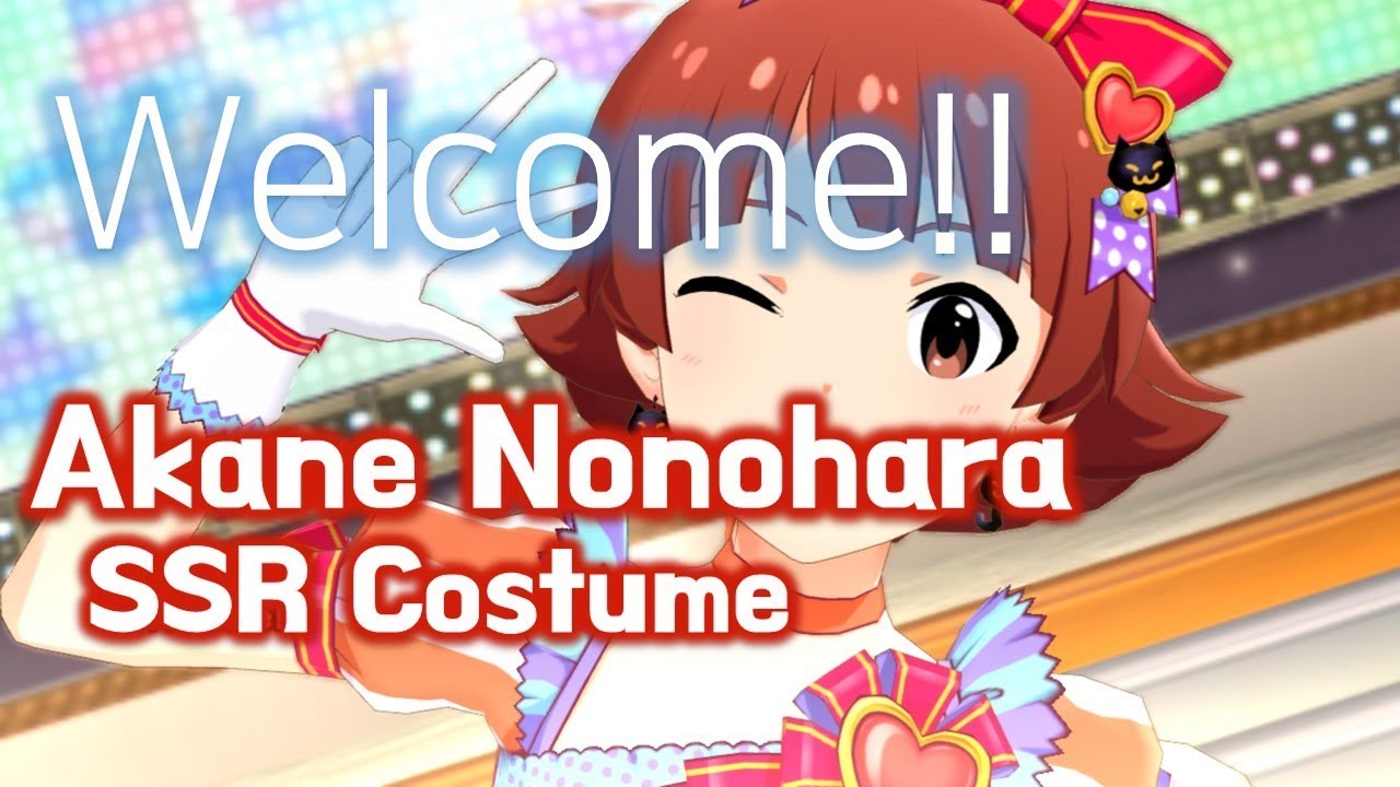 [밀리시타,ミリシタ] [MV, 4K] Welcome!! // Ver. Akane Nonohara SSR Costume [노노하라 ...