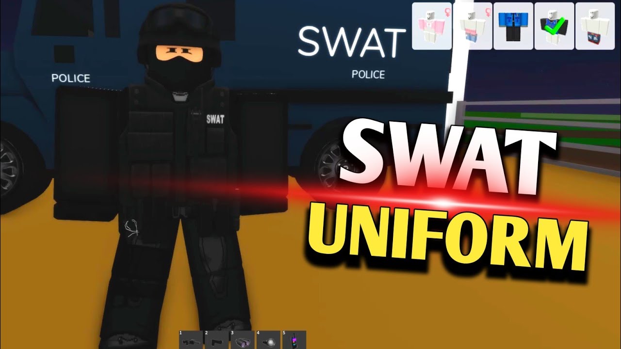 How to make professional tactical SWAT Uniform Outfit | Roblox ...