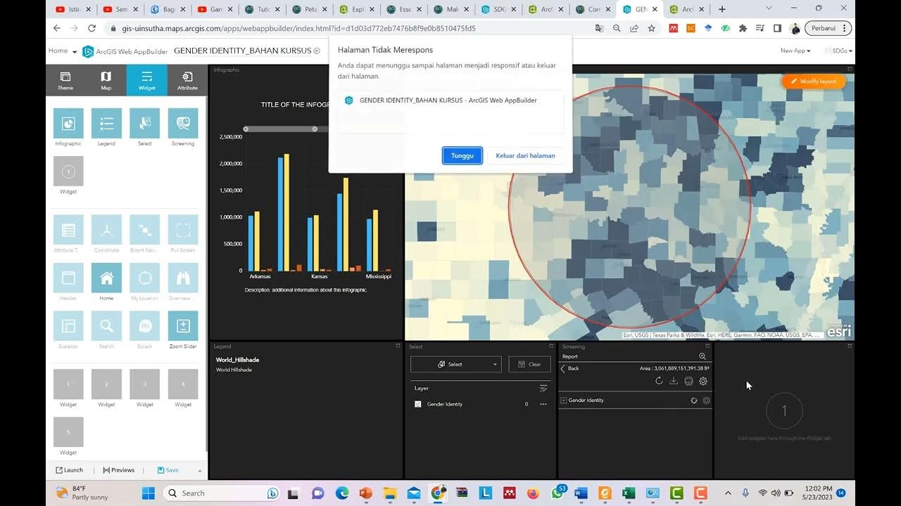 Tutorial ArcGIS Online (18) Membuat Web App Builder - YouTube