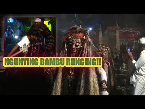 Mencekam!!! Petapakan Rangda&Rarung Napak Pertiwi Mesolah,, NGUNYING BAMBU RUNCING!