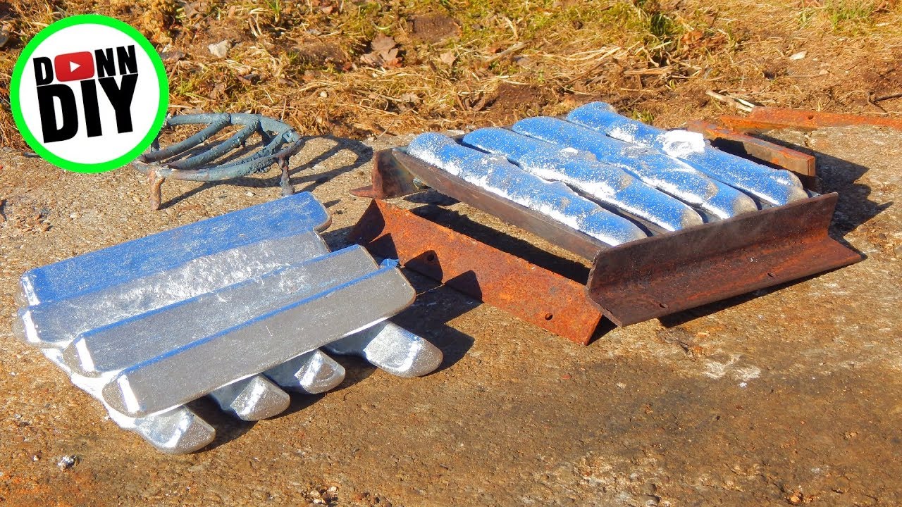 Melting Aluminium In The Mini Metal Foundry - Melting Aluminium #1 ...