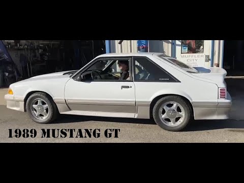 1989 Mustang GT: Flowmaster knock off mufflers - YouTube