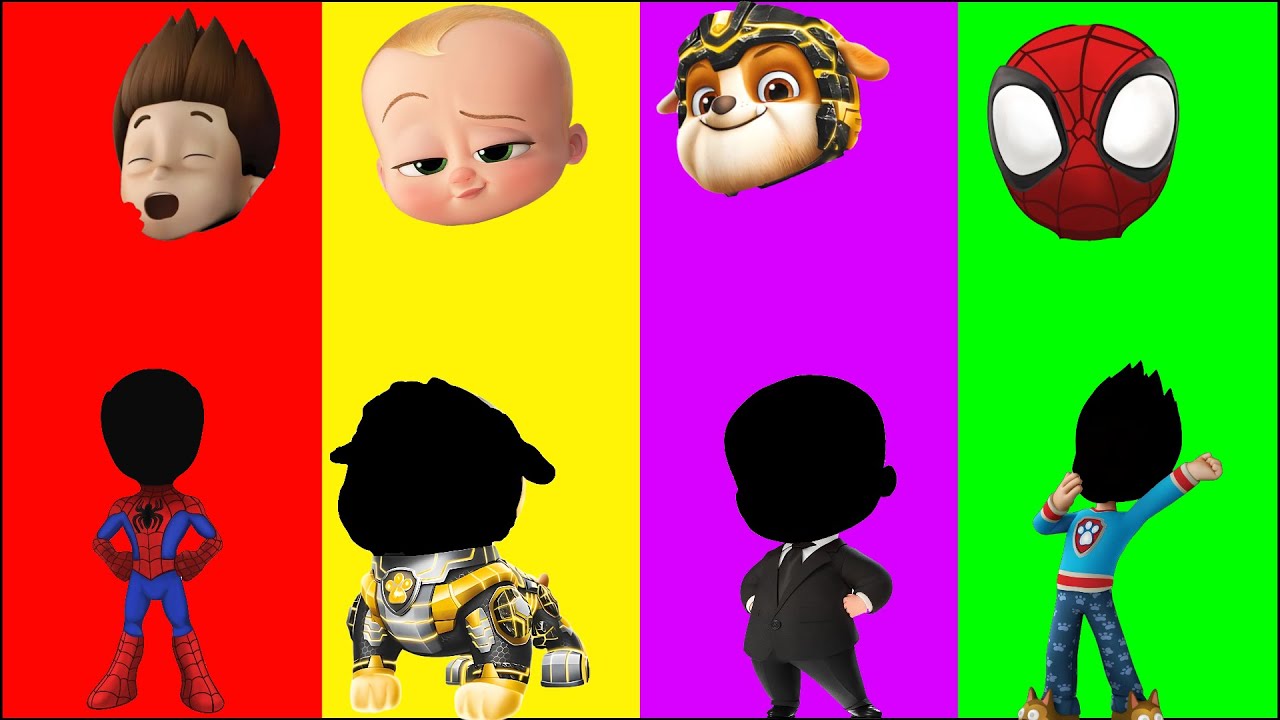 Wrong eyes👀 Spider-Man and PAW Patrol and Baby Boss and Ryder - DAME TU COSITA Funny Wrong Heads ...