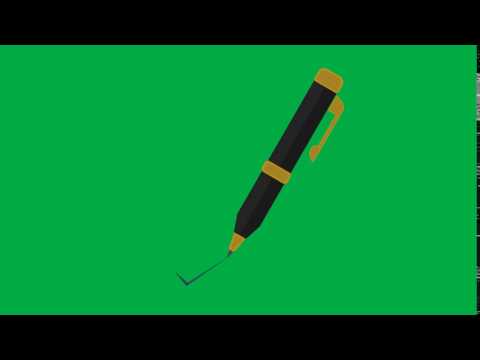 Animated Pen Green Screen - YouTube