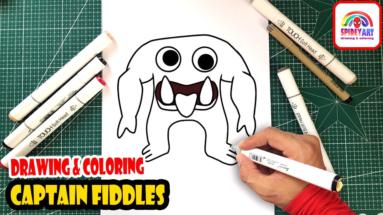 How to draw Captain Fiddles - Garten of Banban - YouTube