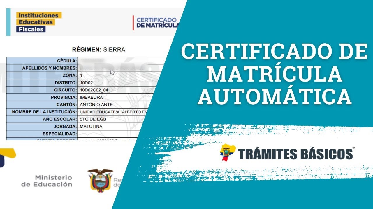 Certificado de Matrícula Automática MINEDUC | juntos.educacion.gob.ec ...