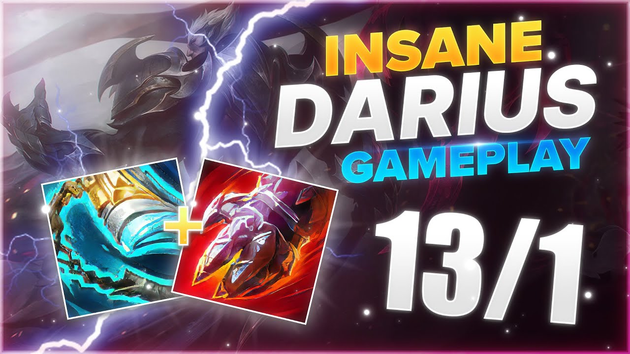 SOLOQ DARIUS DESTRUCTION! 13/1/3 - Just1KB League of Legends Full Gameplay - YouTube