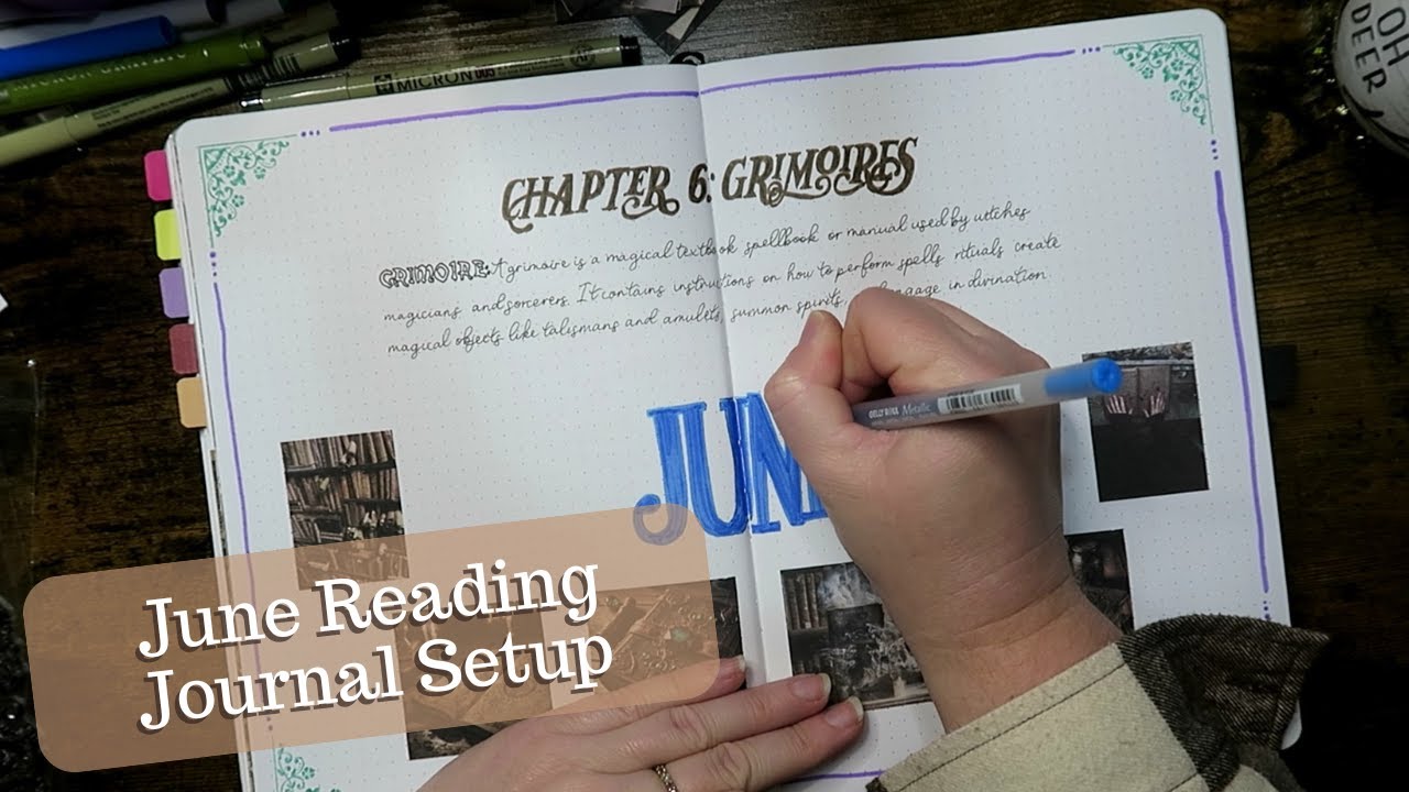 June Reading Journal setup - YouTube