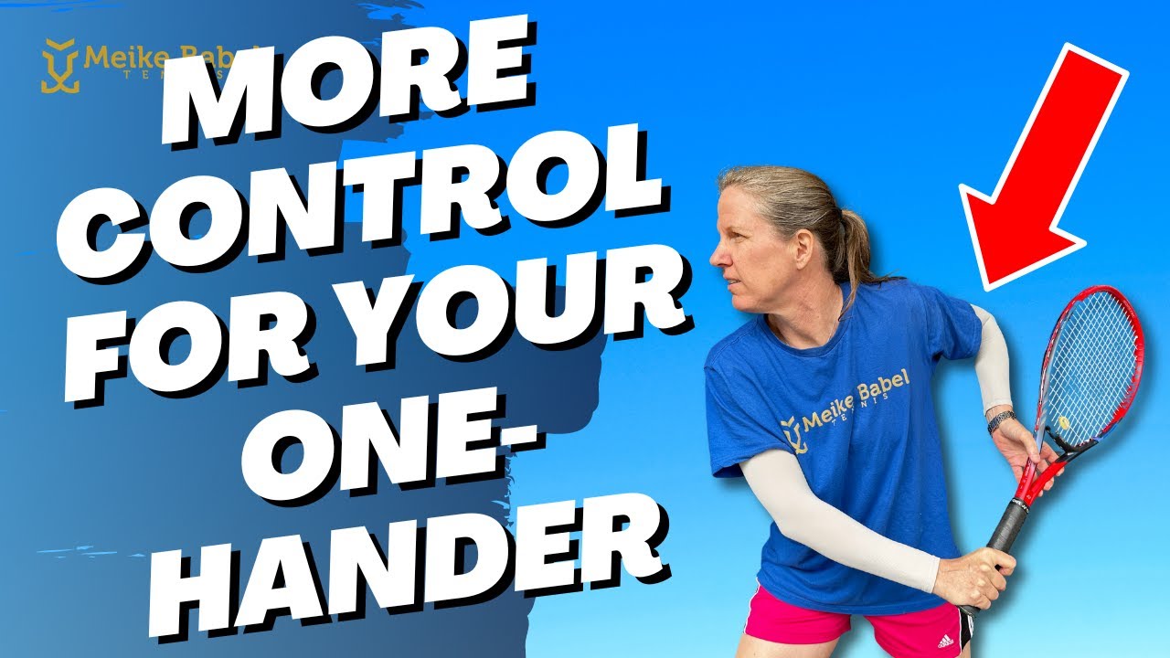 The one-handed tennis backhand: Use your off-hand correctly for ...