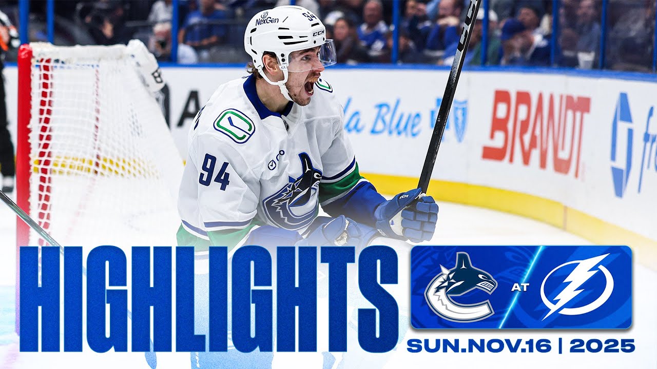 Game in 10 | Canucks at Lightning Highlights (Nov 16, 2025) - YouTube