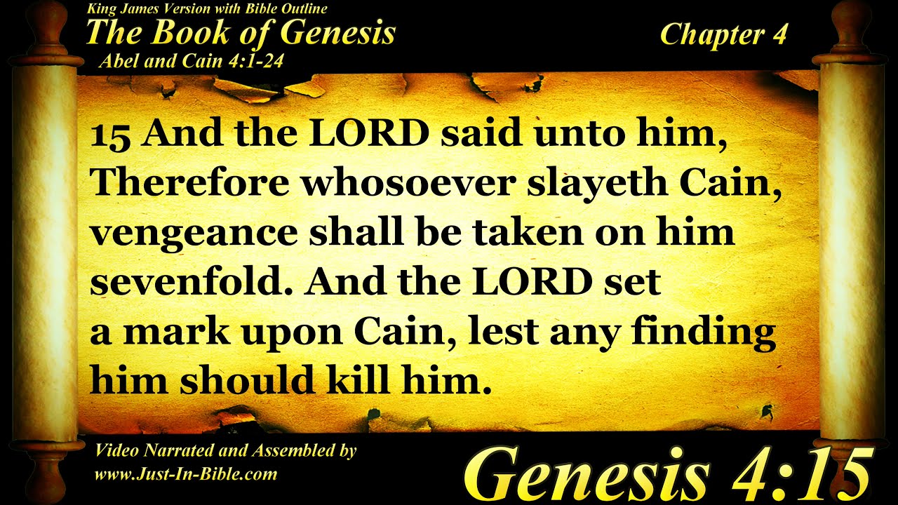 Genesis Chapter 4 - Bible Book #01 - The Holy Bible KJV Read Along ...