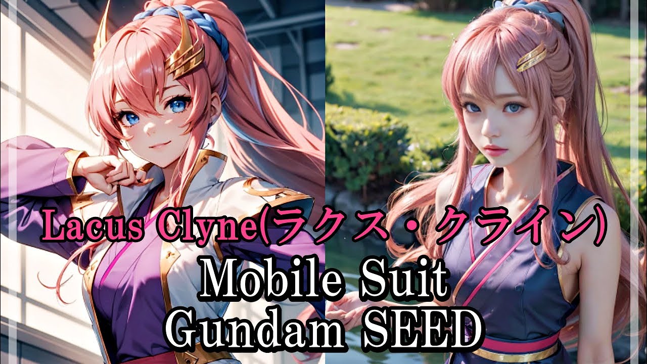 『4K Ai art』Lacus Clyne - Gundam SEED【ai lookbook】cute girl - YouTube