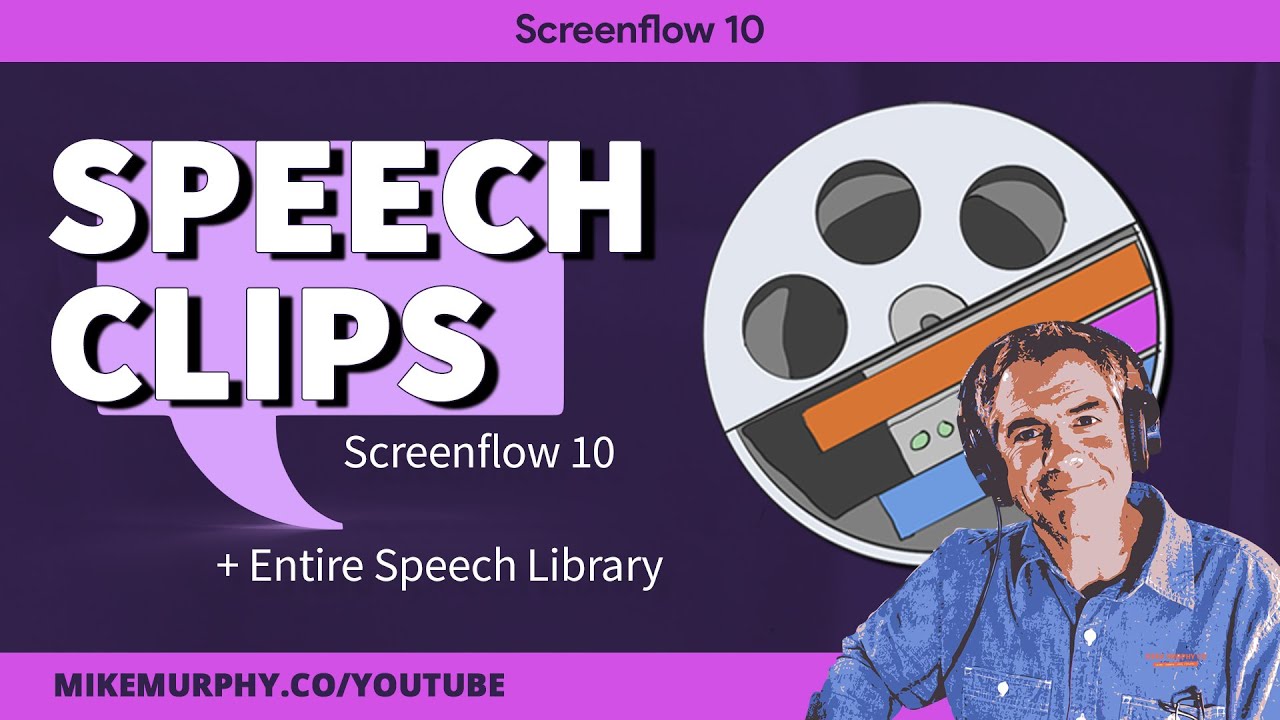 Screenflow 10: How To Insert Speech Clips - YouTube