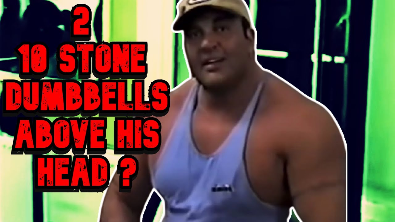 Can Brian Cockerill Lift Two 10 Stone Dumbbells Above His Head. - YouTube