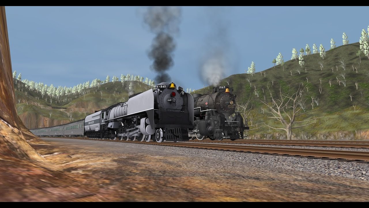 Trainz A New Era Race: Union Pacific 840 vs Nickel Plate Road 757 (READ ...