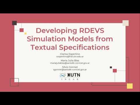 Developing RDEVS Simulation Models from Textual Specifications - YouTube