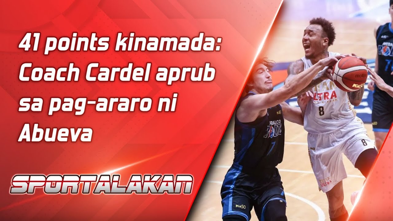 41 points kinamada: Coach Cardel aprub sa pag-araro ni Abueva - YouTube