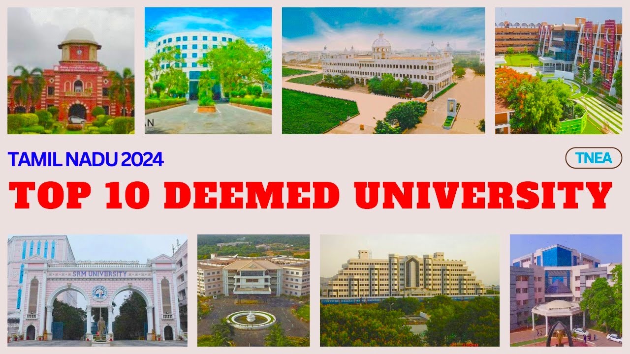 TOP 10 🥇 DEEMED UNIVERSITY IN TAMIL NADU | Best Universities ...