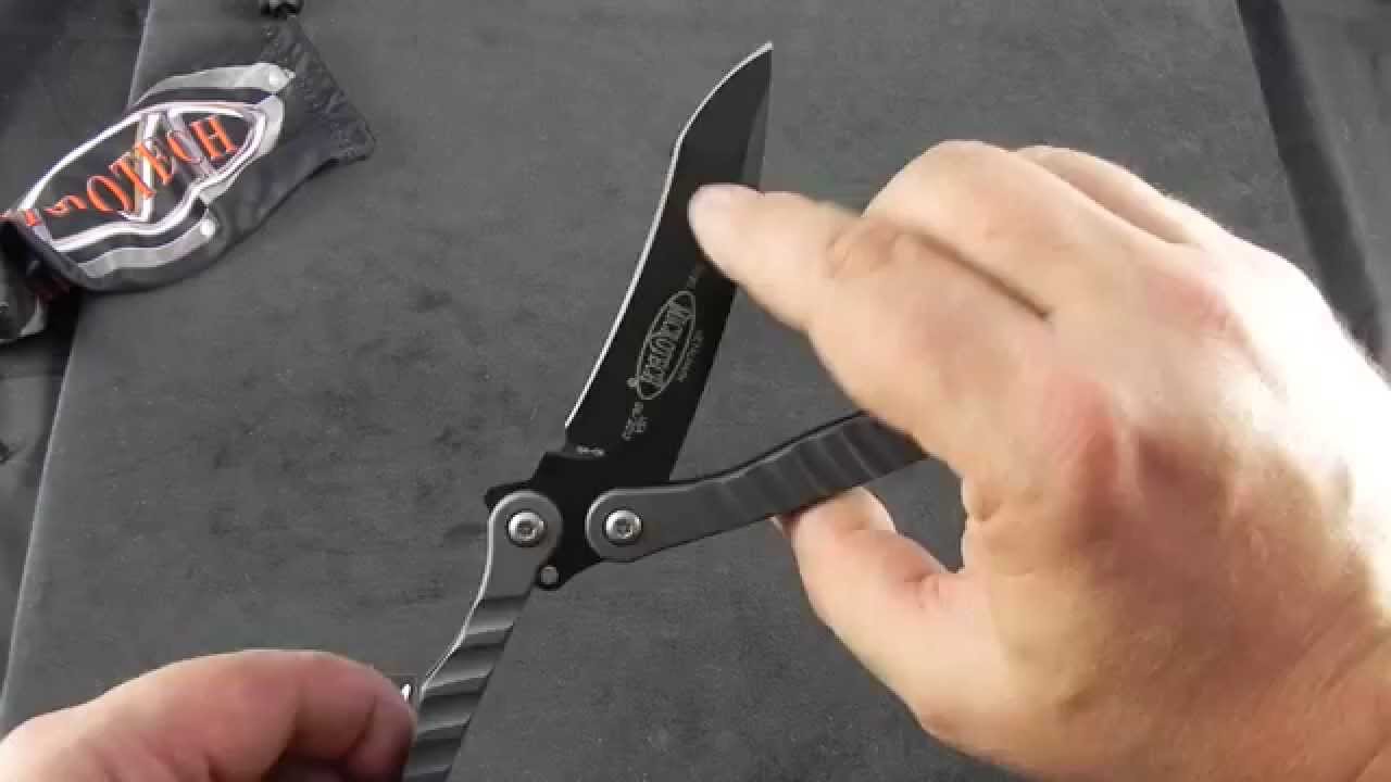 MCT1701GY Microtech Metalmark Balisong - YouTube