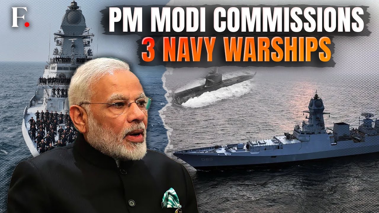 India's Navy Gets Major Defence Boost, PM Modi Commissions 3 Made-In ...