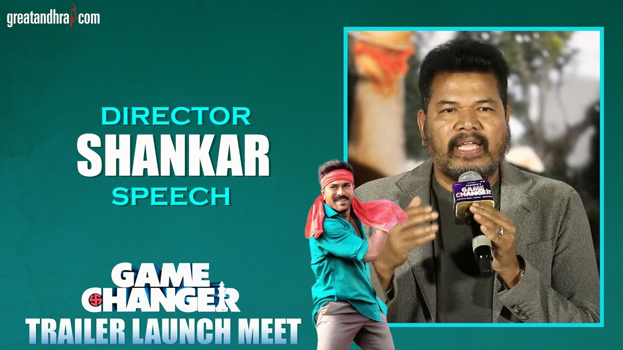 Director Shankar Speech At Game Changer Trailer Launch Meet | Ram ...