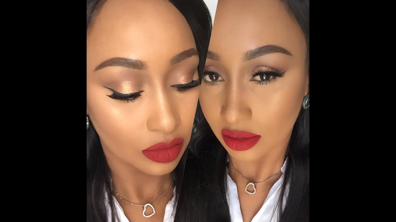 EASY CLASSIC RED LIP TUTORIAL.💋💋 - YouTube