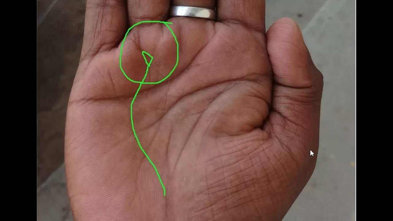 Wavy Sun Line on Male Hand - YouTube