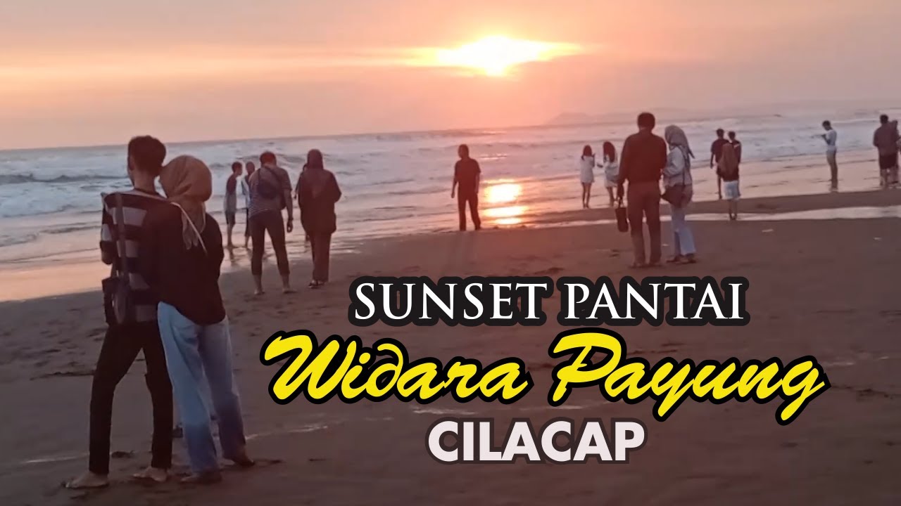 Keindahan Sunset Di Pantai Widara Payung Cilacap Jawa Tengah - YouTube