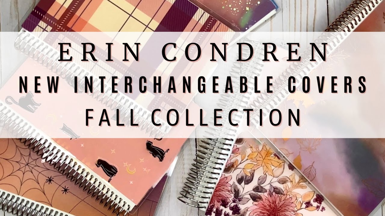 *NEW* ERIN CONDREN INTERCHANGEABLE COVERS / FALL COLLECTION 2022 - YouTube