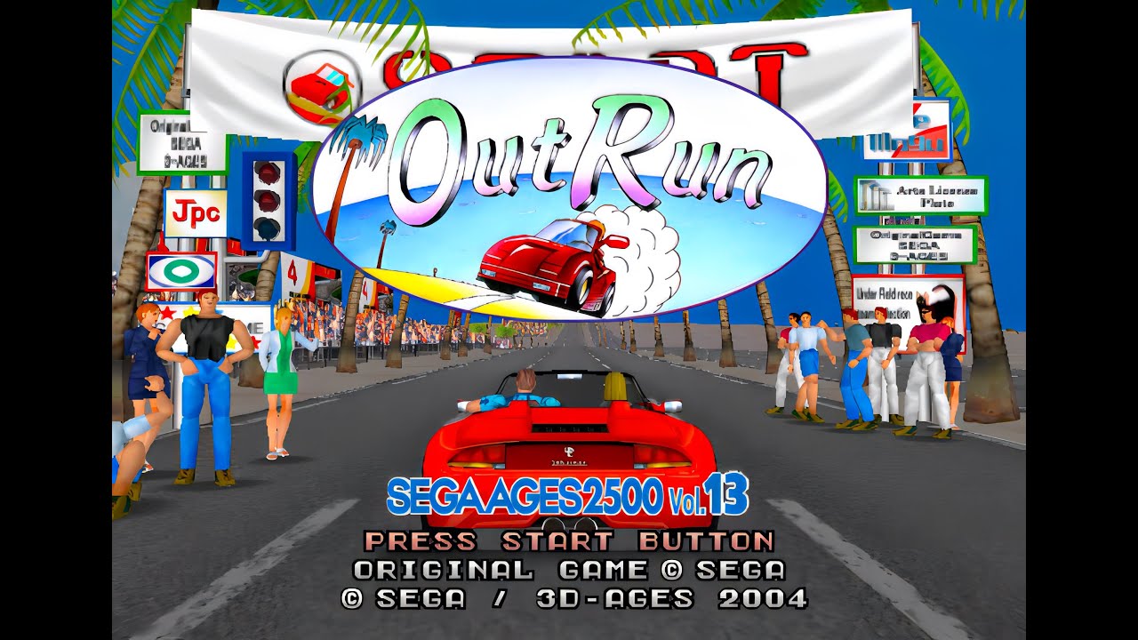 OutRun sega ages edition (playstation 2 ) - YouTube