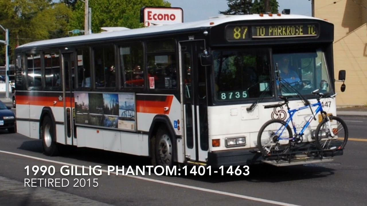 Retired Trimet buses - YouTube