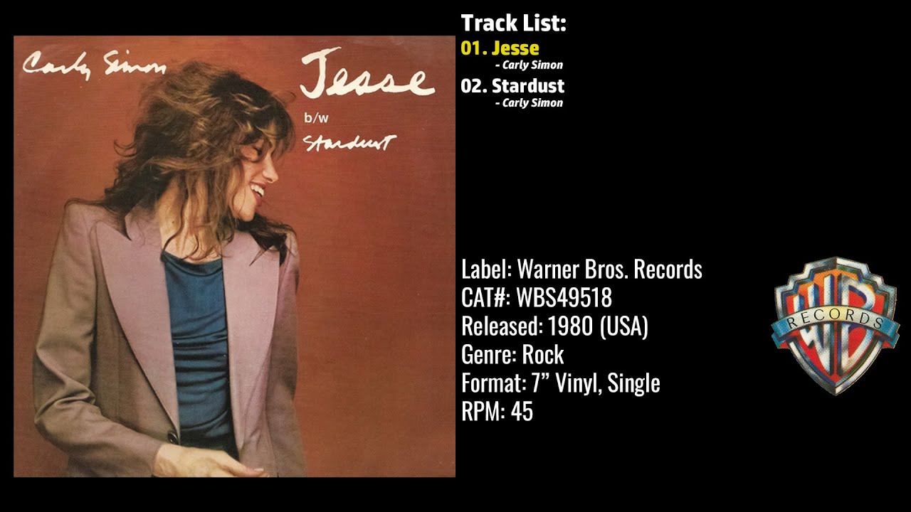 Carly Simon – Jesse (Full Record) – 1980 – CAT.# – WBS49518 - YouTube
