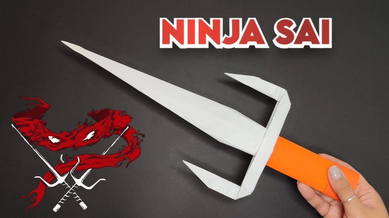 How To Make Origami Ninja Dagger Easy Origami Sword Folding