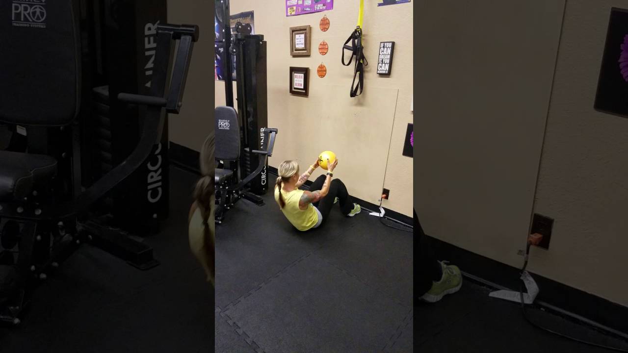Every BODY's Fit "FIT Clip" 242 Video: Ball Toss Sit Up Twist for Abs ...