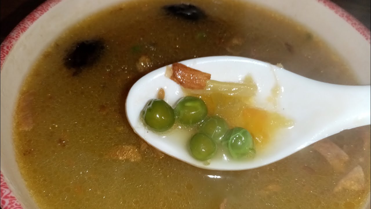 Matar soup.... متر سوپ taste with sidra - YouTube