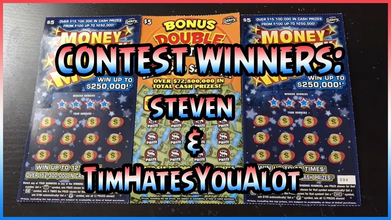 CONTEST WINNER TICKETS! (2) $5 Money Money Money + (1) $5 Bonus Double ...