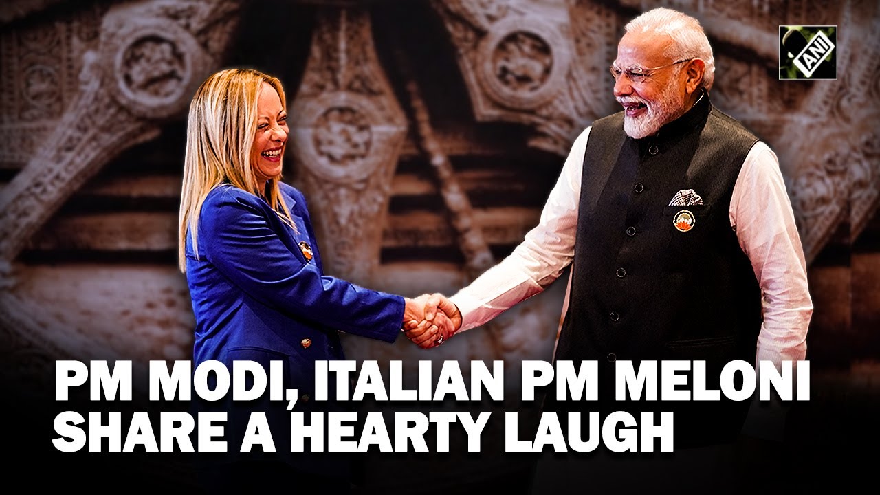 Italian Pm Giorgia Meloni Shares A Light Moment With Pm Modi As She