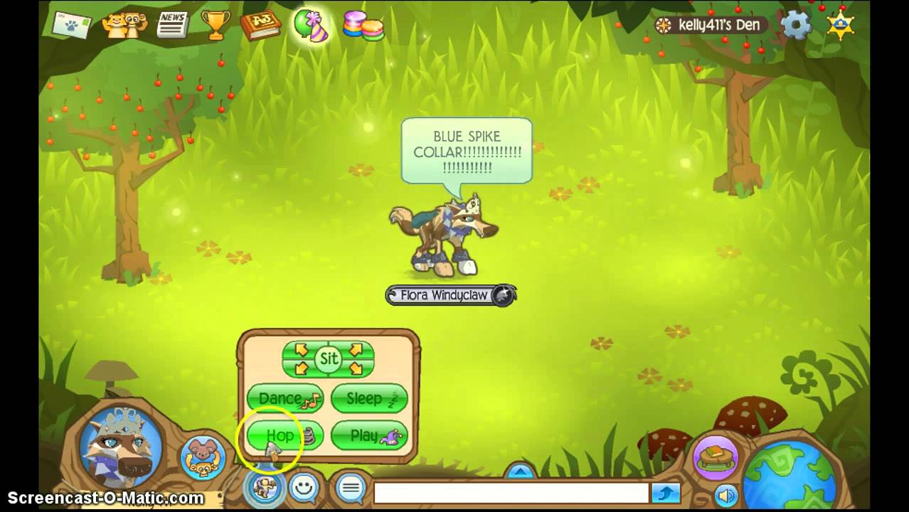 animal jam Blue spiked Collar - YouTube