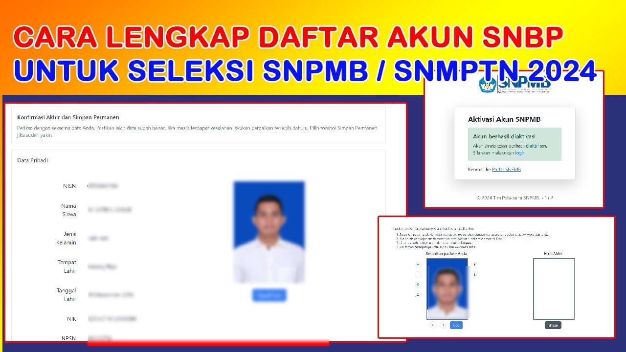 CARA LENGKAP DAFTAR AKUN SNBP UNTUK SELEKSI SNPMB ATAU SNMPTN TAHUN ...